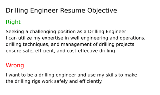 Top 18 Drilling Engineer Resume Objective Examples