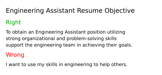 Top 16 Engineering Assistant Resume Objective Examples
