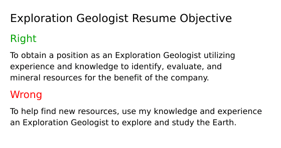 Top 16 Exploration Geologist Resume Objective Examples