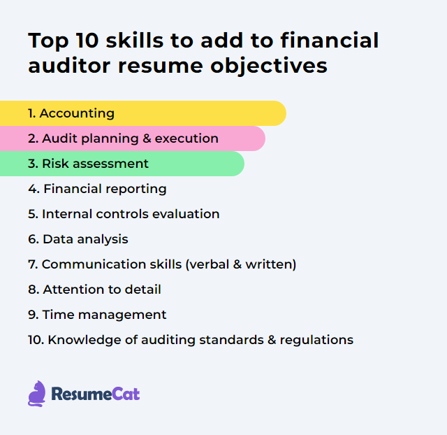 Top 17 Financial Auditor Resume Objective Examples