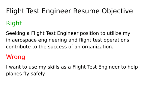 Top 18 Flight Test Engineer Resume Objective Examples