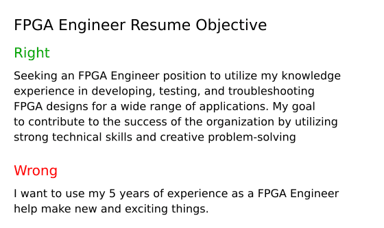 Top 18 FPGA Engineer Resume Objective Examples | ResumeCat