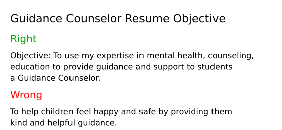 Top 18 Guidance Counselor Resume Objective Examples