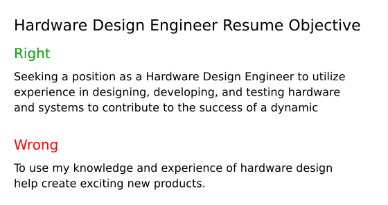 Top 16 Hardware Design Engineer Resume Objective Examples