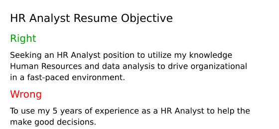 Top 17 HR Analyst Resume Objective Examples | ResumeCat Top 17 HR Analyst Resume Objective Examples | ResumeCat