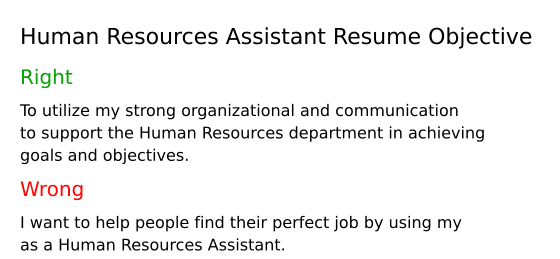 Top 18 Human Resources Assistant Resume Objective Examples