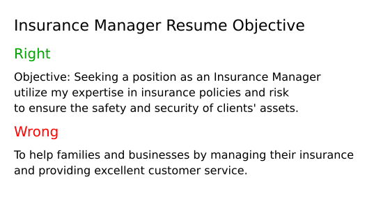 Top 18 Insurance Manager Resume Objective Examples