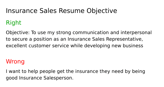 Top 18 Insurance Sales Resume Objective Examples | ResumeCat