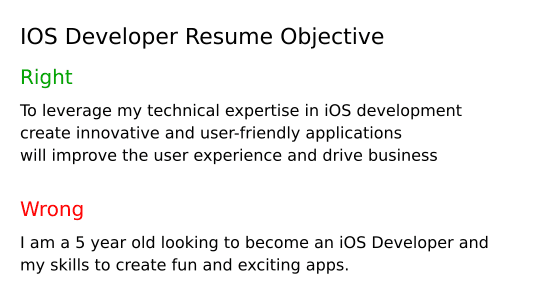 Top 17 IOS Developer Resume Objective Examples | ResumeCat