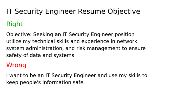 Top 16 IT Security Engineer Resume Objective Examples