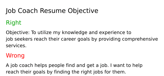 Top 18 Job Coach Resume Objective Examples | ResumeCat