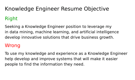 Top 16 Knowledge Engineer Resume Objective Examples
