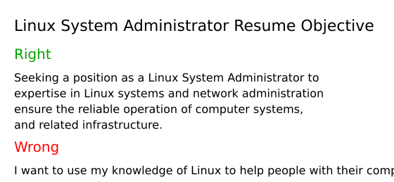Top 17 Linux System Administrator Resume Objective Examples