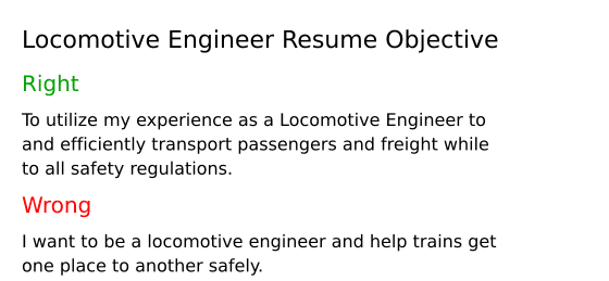 Top 18 Locomotive Engineer Resume Objective Examples