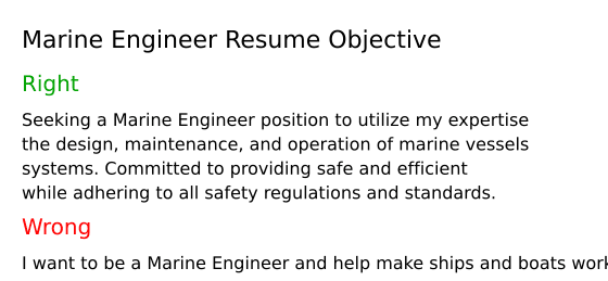 Top 18 Marine Engineer Resume Objective Examples | ResumeCat