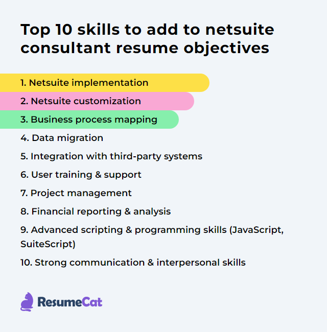 Top 16 Netsuite Consultant Resume Objective Examples