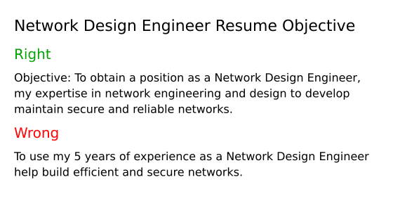 Top 17 Network Design Engineer Resume Objective Examples