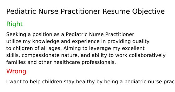 Top 16 Pediatric Nurse Practitioner Resume Objective Examples