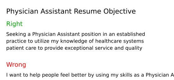 Top 17 Physician Assistant Resume Objective Examples
