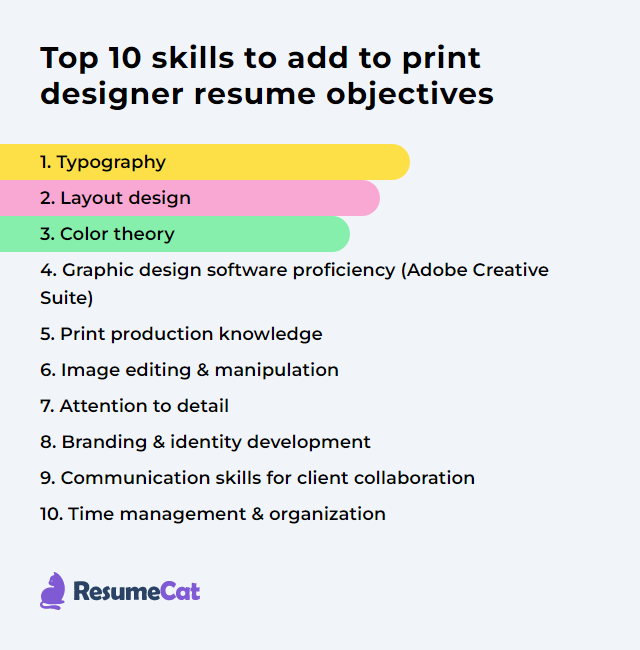 Top 17 Print Designer Resume Objective Examples | ResumeCat
