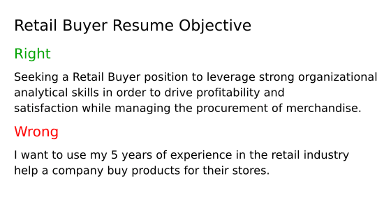 Top 17 Retail Buyer Resume Objective Examples | ResumeCat