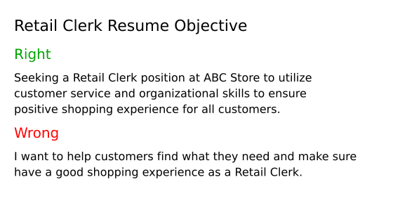 Top 16 Retail Clerk Resume Objective Examples | ResumeCat