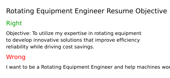 Top 16 Rotating Equipment Engineer Resume Objective Examples
