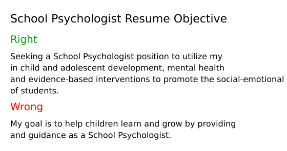 Top 16 School Psychologist Resume Objective Examples