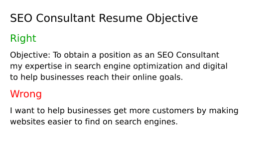 Top 17 SEO Consultant Resume Objective Examples | ResumeCat