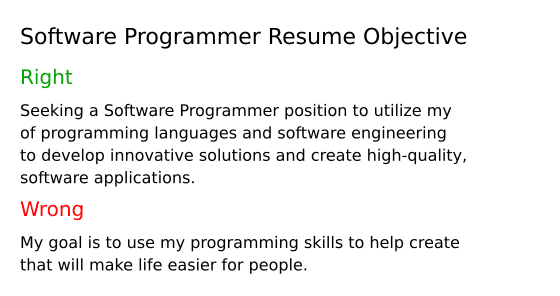 Top 17 Software Programmer Resume Objective Examples