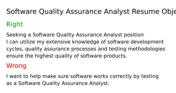 Top 17 Software Quality Assurance Analyst Resume Objective Examples