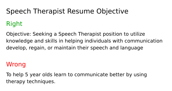 Top 17 Speech Therapist Resume Objective Examples Top 17 Speech Therapist Resume Objective Examples