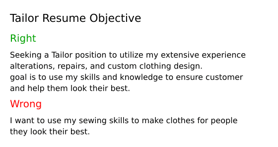 Top 16 Tailor Resume Objective Examples | ResumeCat