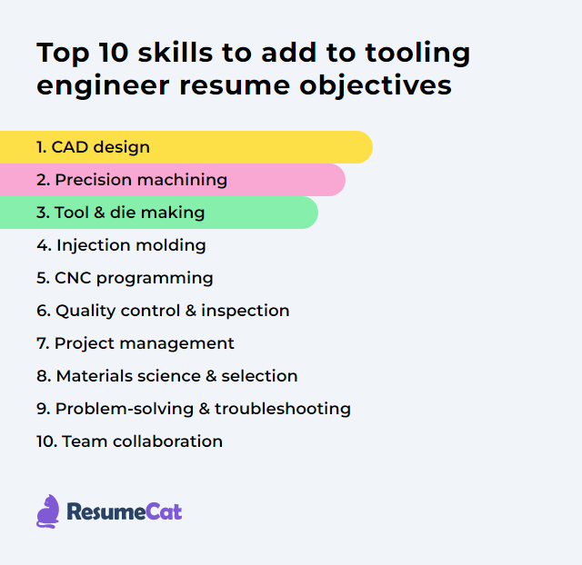 Top 18 Tooling Engineer Resume Objective Examples