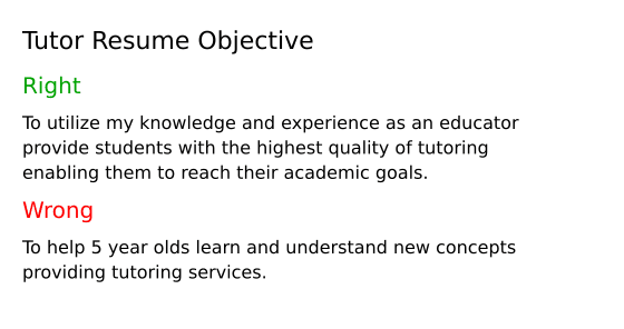 Top 16 Tutor Resume Objective Examples | ResumeCat