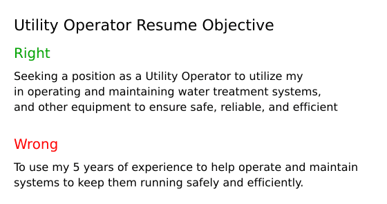 Top 18 Utility Operator Resume Objective Examples