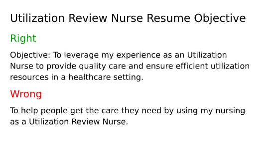 Top 18 Utilization Review Nurse Resume Objective Examples