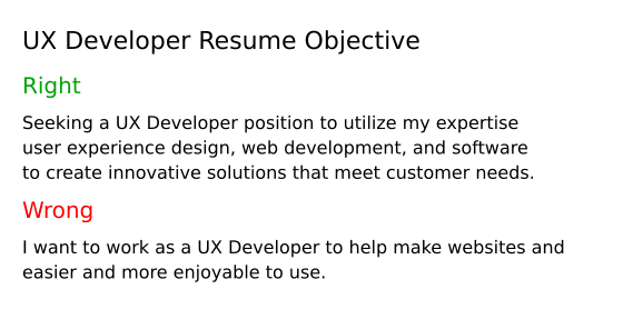 Top 16 UX Developer Resume Objective Examples | ResumeCat