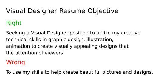 Top 16 Visual Designer Resume Objective Examples | ResumeCat