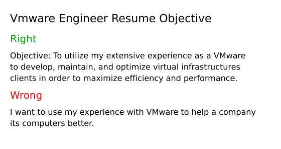Top 16 Vmware Engineer Resume Objective Examples | ResumeCat