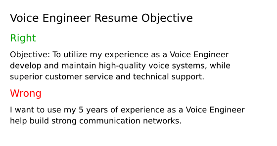 Top 18 Voice Engineer Resume Objective Examples | ResumeCat
