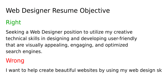 Top 18 Web Designer Resume Objective Examples | ResumeCat