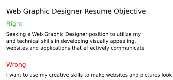 Top 18 Web Graphic Designer Resume Objective Examples