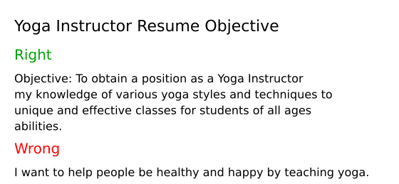 Top 18 Yoga Instructor Resume Objective Examples | ResumeCat